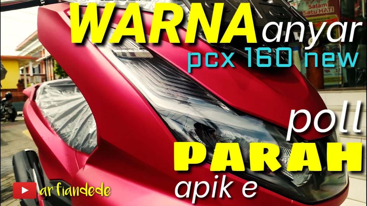 Warna terbaru PCX 160 new cbs dan ABS (merah doft) 2021 - YouTube
