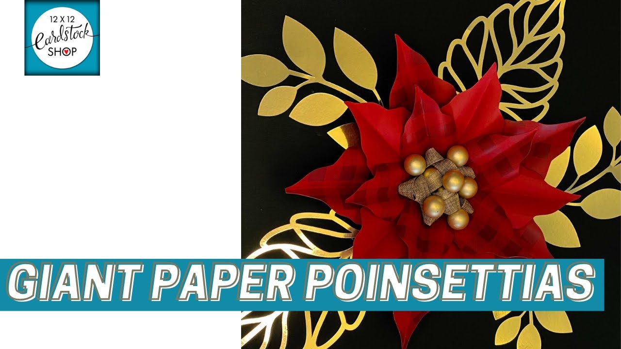 How To Make Paper Poinsettias YouTube How To Make Paper Poinsettias YouTube