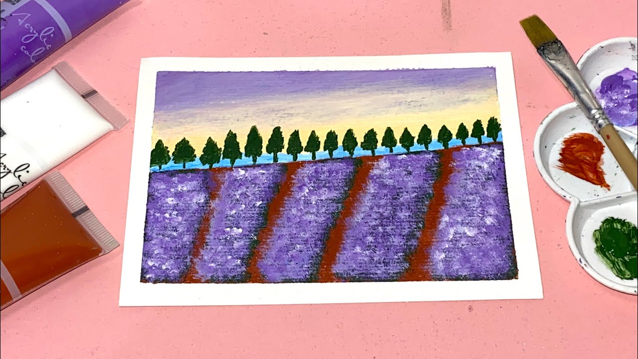 Gambar Pemandangan Taman Bunga Lavender - YouTube