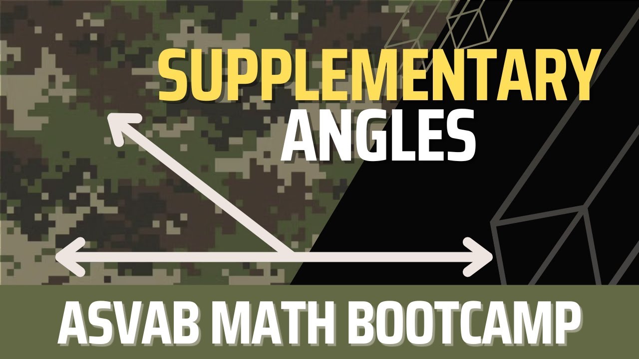 The math of supplementary angles | Important ASVAB Study material - YouTube
