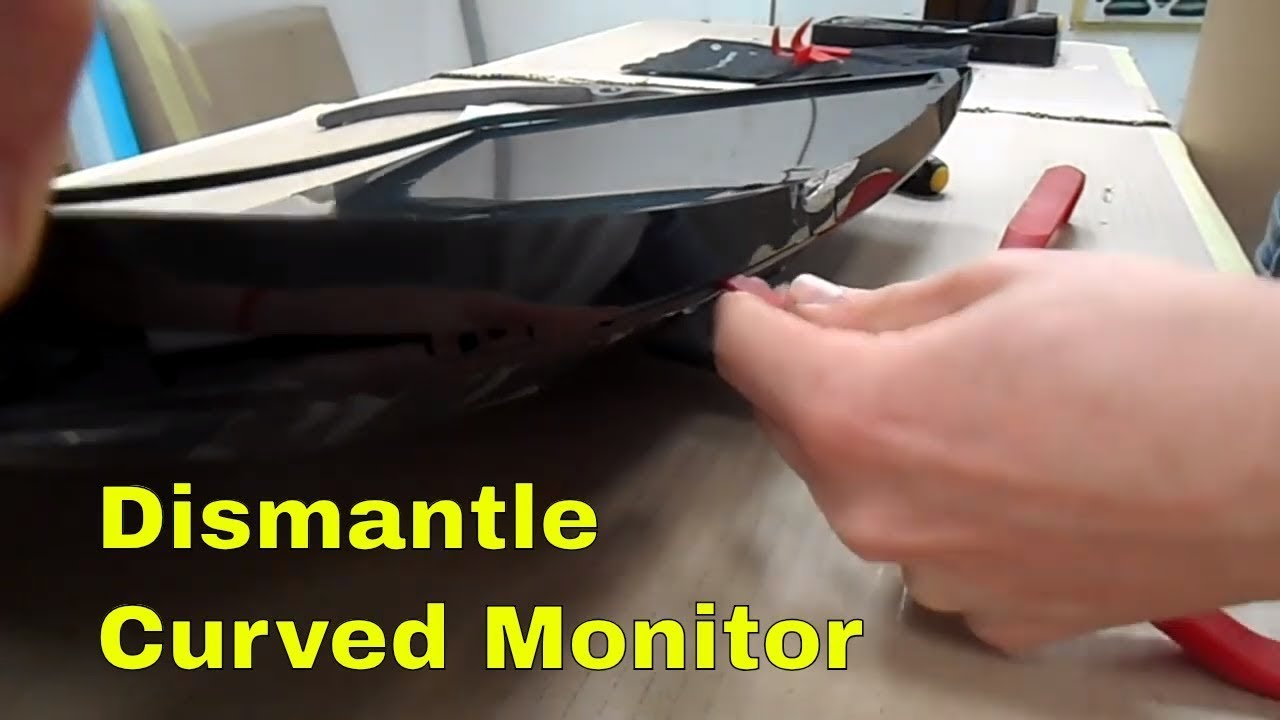 How to Dismantle 27'' Curved Monitor! - YouTube
