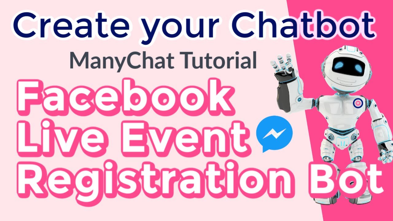 How to make a facebook live event registration messenger chatbot - YouTube