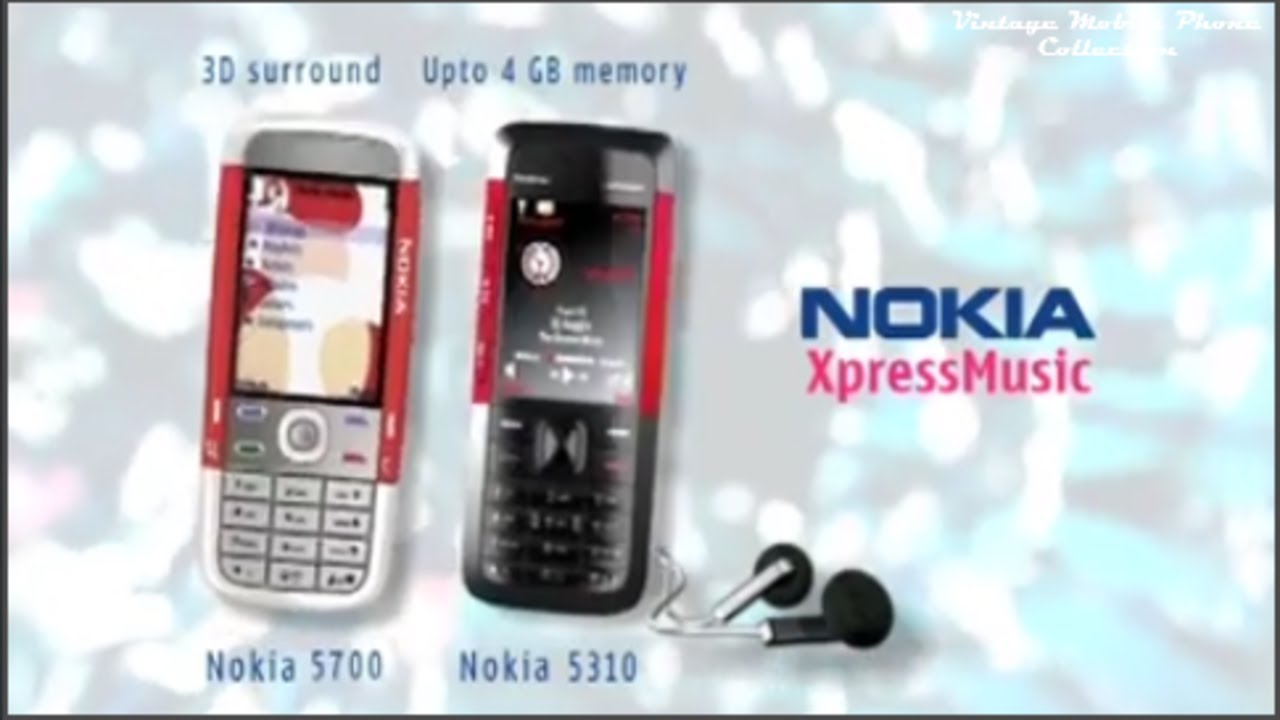 Nokia XpressMusic Commercial | Vintage Mobile Phone Collection - YouTube