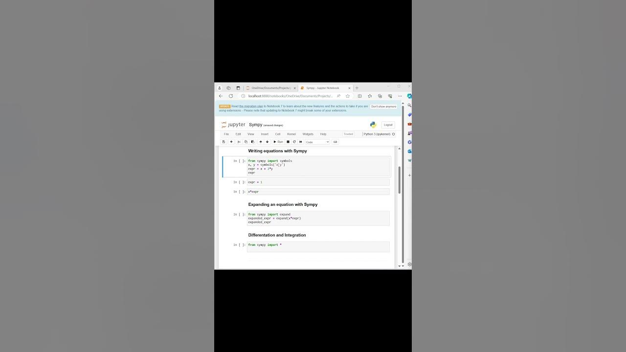 Tips and Tricks: Sympy - Symbolic Mathematical Computation Part 1 # ...