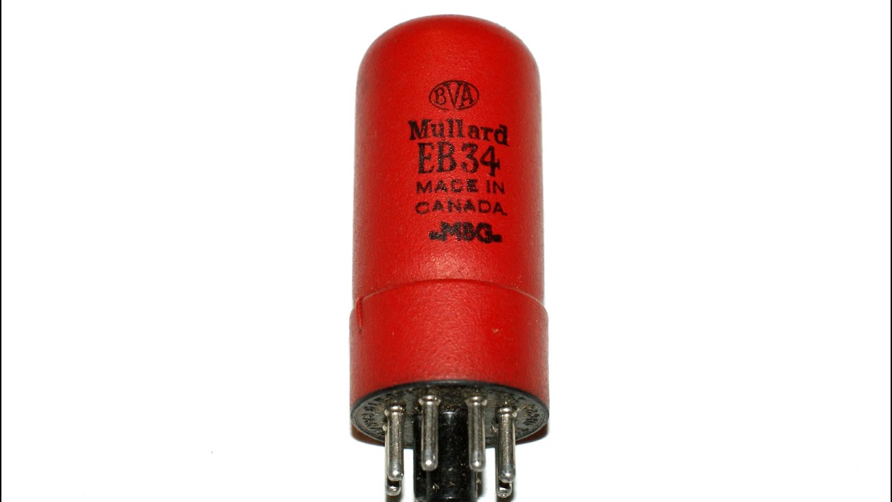 Unboxing Mullard Canadian Rogers EB34 Double Diode Vacuum Tube # ...