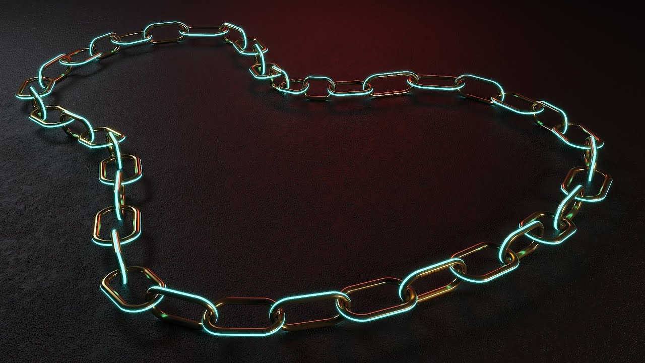 How to make chain with spline in 3ds max - YouTube