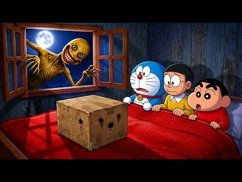 Shinchan and Nobita Received a Mystery Delivery Box Alone at Home in Roblox