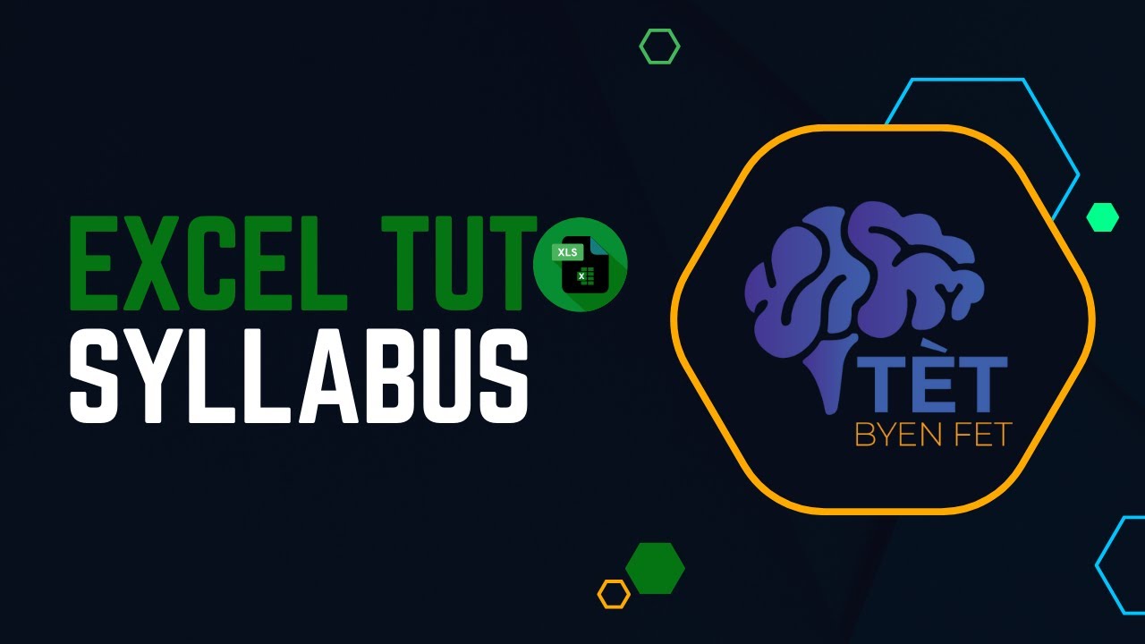 1- Excel Tuto | Syllabus Excel - YouTube