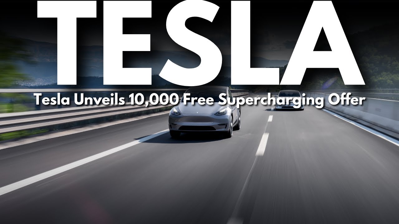 Tesla Unveils 10,000 Free Supercharging Offer - YouTube