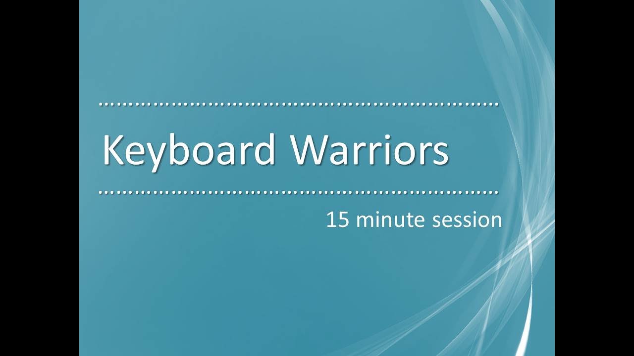 Keyboard Warriors - 28/10/2021 - YouTube