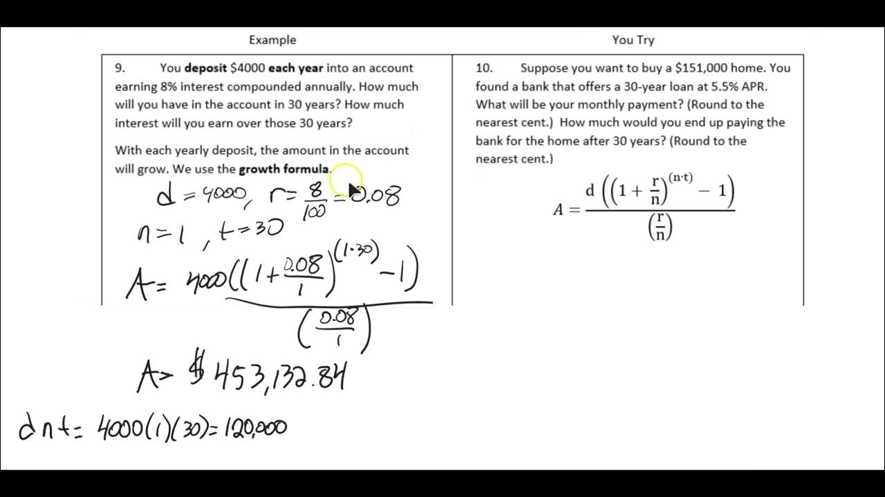 103x Finance LHS Find Interest on Periodic Savings - YouTube