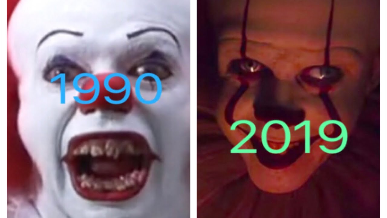 Evolution Of Pennywise In It Movies 1990-2019 - YouTube