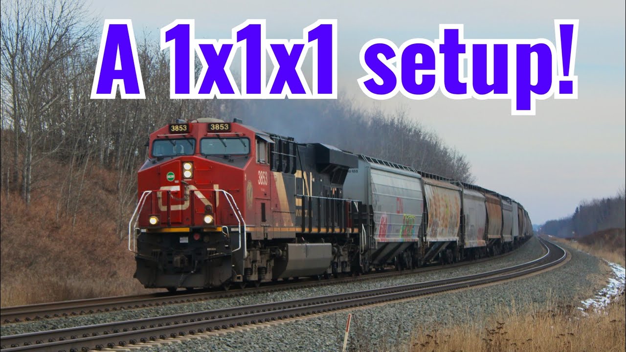 CN 3853 West Leading CN G871 - Rosenthal Road, AB - YouTube
