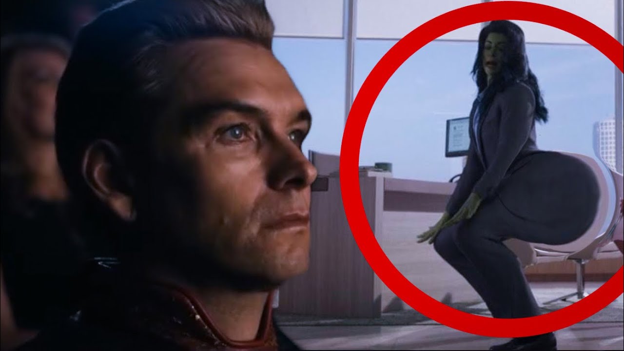 Homelander Watches She-Hulk - YouTube