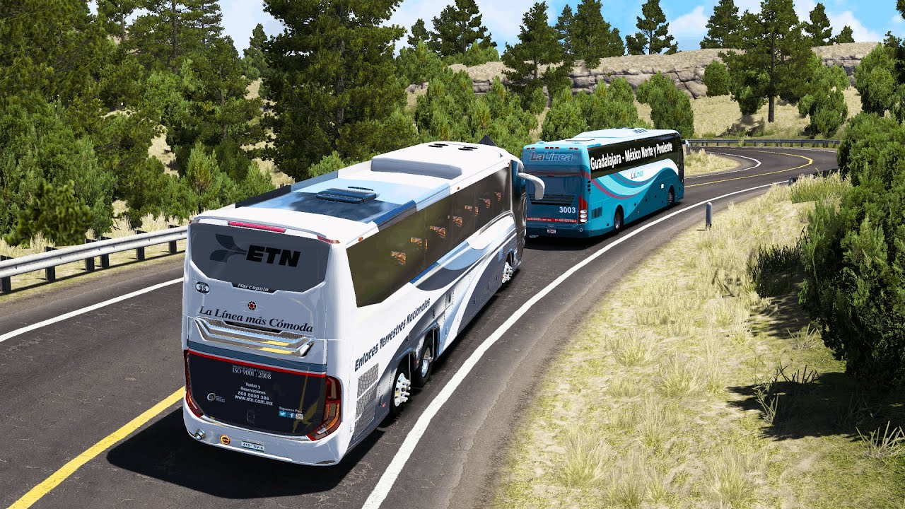 Autobús de lujo ETN Marcopolo G8 1350 en la sierra de Durango! México ...