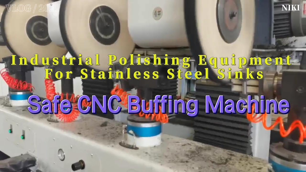 Safe CNC Buffing Machine , Industrial Polishing Equipment For Stainless ...
