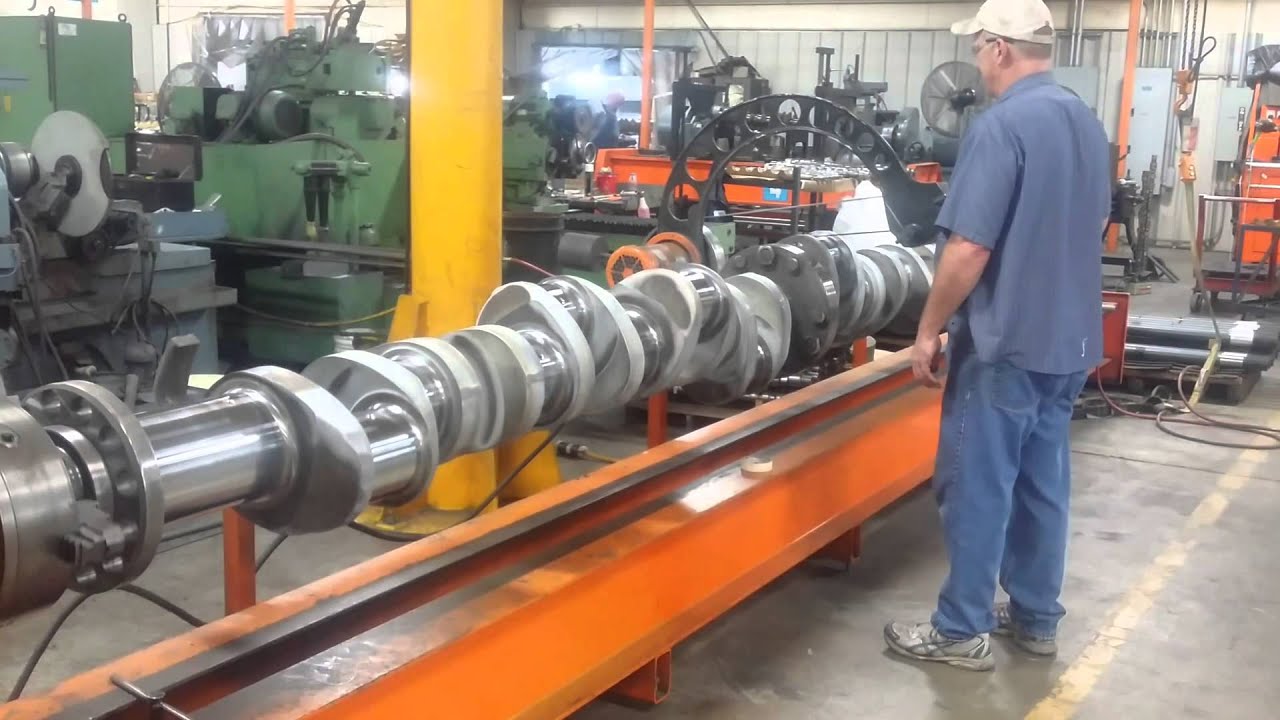 20 Cyl. 645 EMD Crankshaft - YouTube