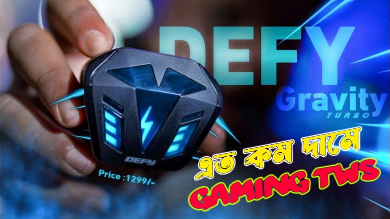 DEFY Gravity Turbo Is The BEST Gaming TWS - YouTube