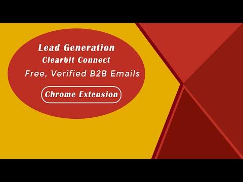 Clearbit Extension how to use - YouTube