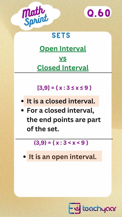 M60) Open Interval vs Closed Interval | Sets | Learn Maths - YouTube