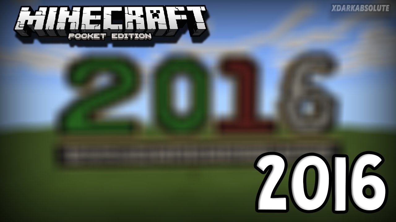 Minecraft PE - Happy New Year 2016 - YouTube