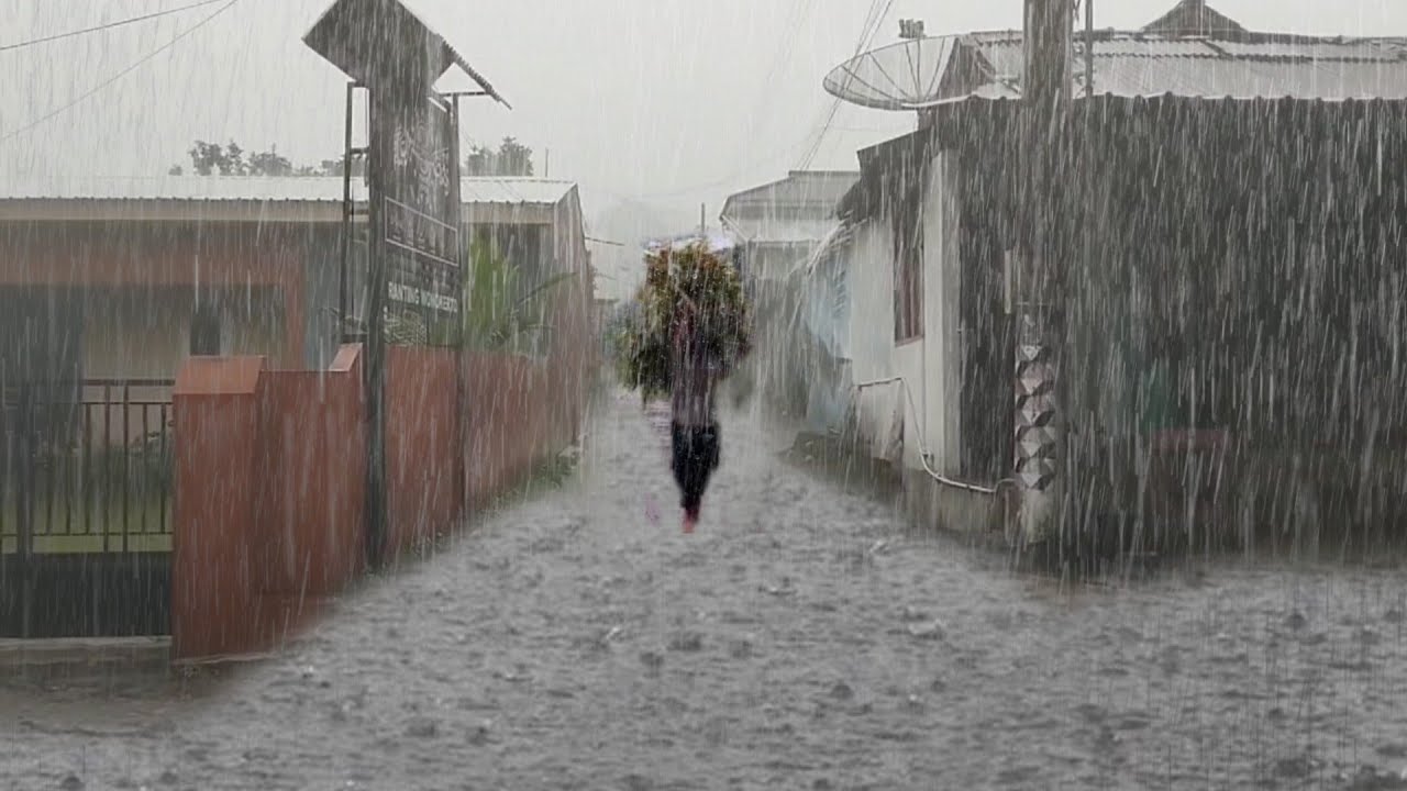 The atmosphere becomes solemn when there is heavy rain and ...