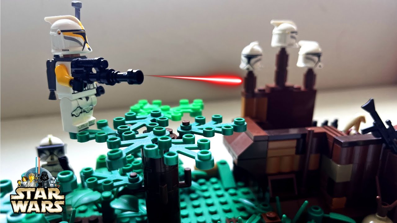 Lego STAR WARS Droid Base Battle MOC - YouTube