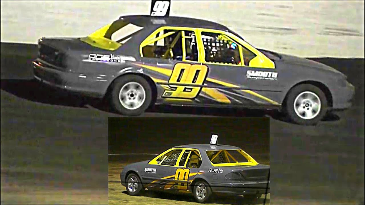 Standard Saloons Heat 4 Mid-Western Speedway Darlington 3-1-2016 - YouTube