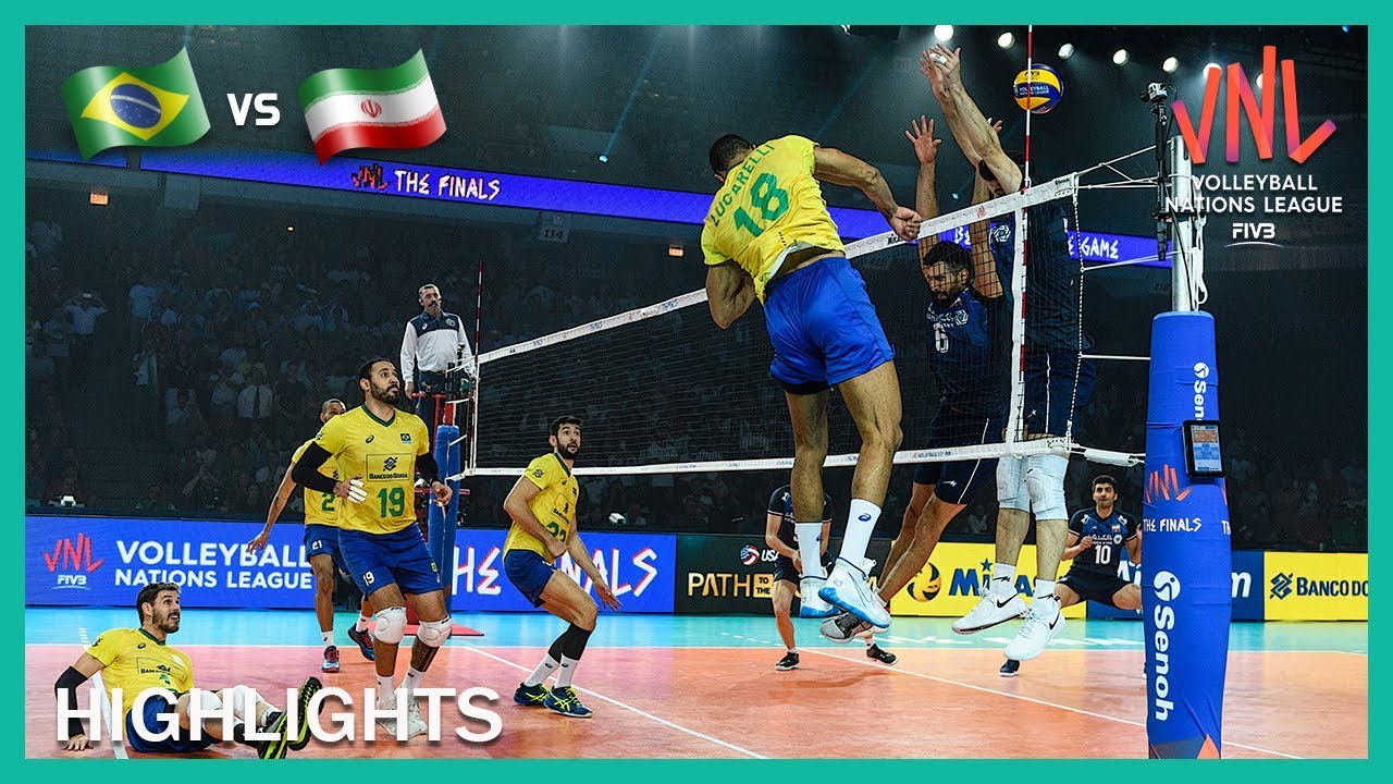 Brazil vs Iran | Highlights | 12 Jul | Final Round | Men's VNL 2019 ...