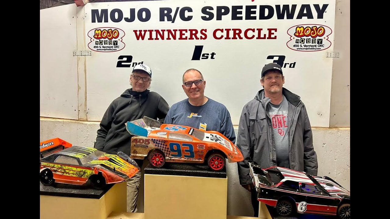 1-20-24 Mojo A-Main 1/8 Super Late Model - YouTube