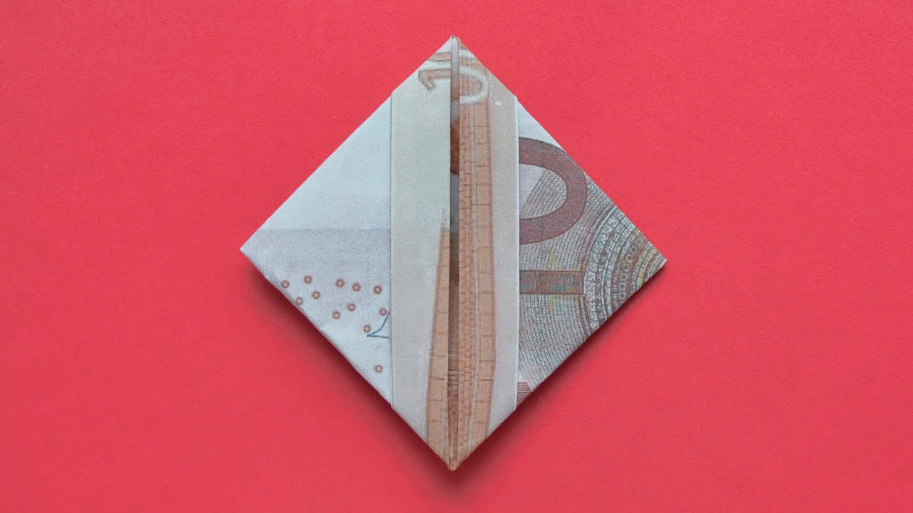 Euro Origami UMSCHLAG Geldgeschenk GELD FALTEN | Geburtstagsgeschenk ...