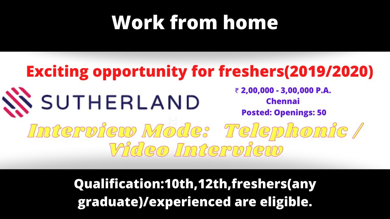 SUTHERLAND RECRUITMENTS 2020 Urgent Openings Sutherland For Non Voice sutherland-recruitments-2020-urgent-openings-sutherland-for-non-voice