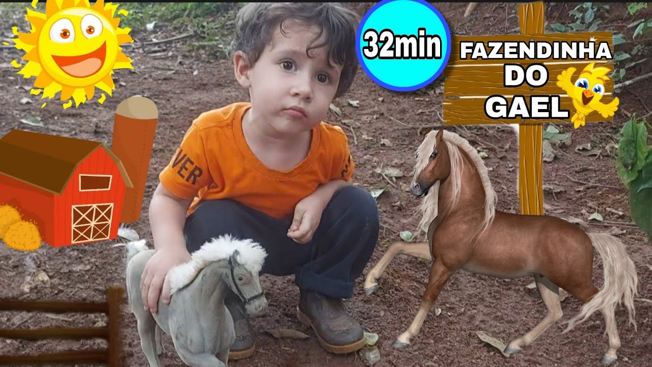 FAZENDINHA DE BRINQUEDO | FAZENDINHADO GAEEL | CAVALO DE BRINQUEDO ...