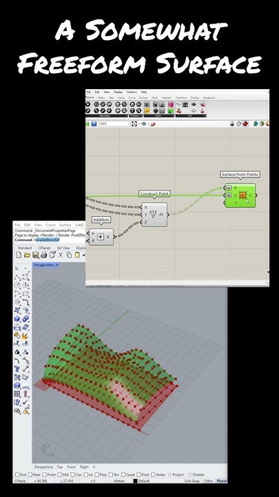 A Somewhat Freeform Surface with Grasshopper #parametric #grasshopper3d - YouTube