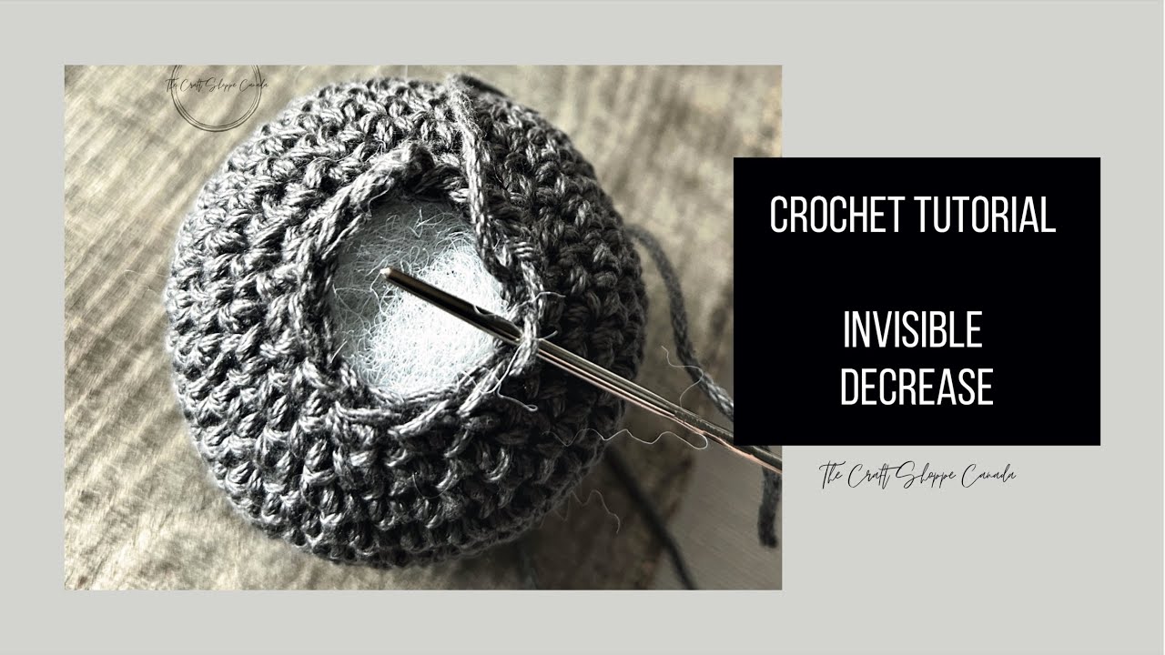Invisible Decrease - Crochet Stitch - YouTube