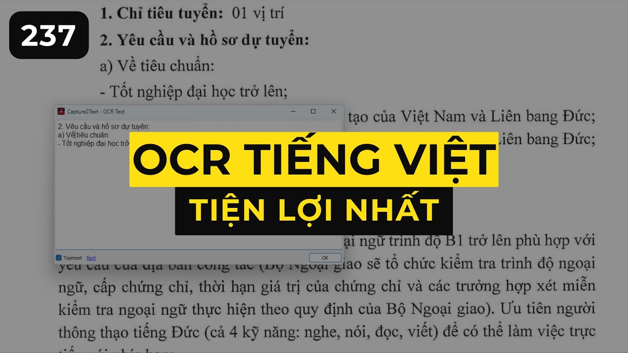 Hướng dẫn Chuyển Ảnh Trên Màn Hình thành Văn Bản Siêu Nhanh | Capture2Text Tutorial - YouTube