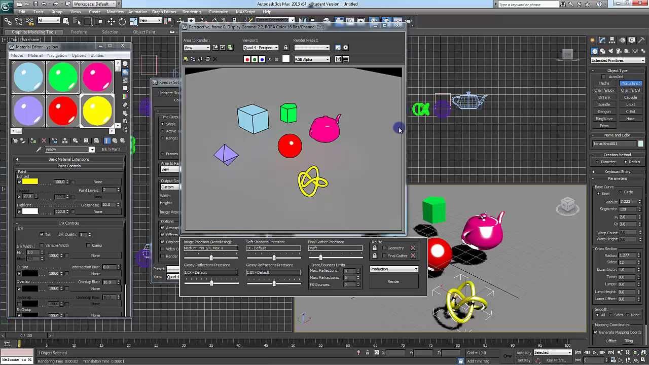 3Ds Max 2013 Beginner Tutorial 06 - Cel Shading - YouTube