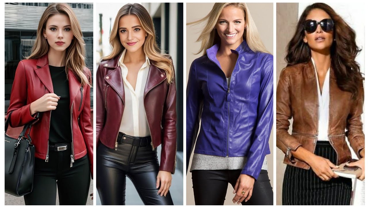 Most beautiful 100% pure leather jacket designs - YouTube