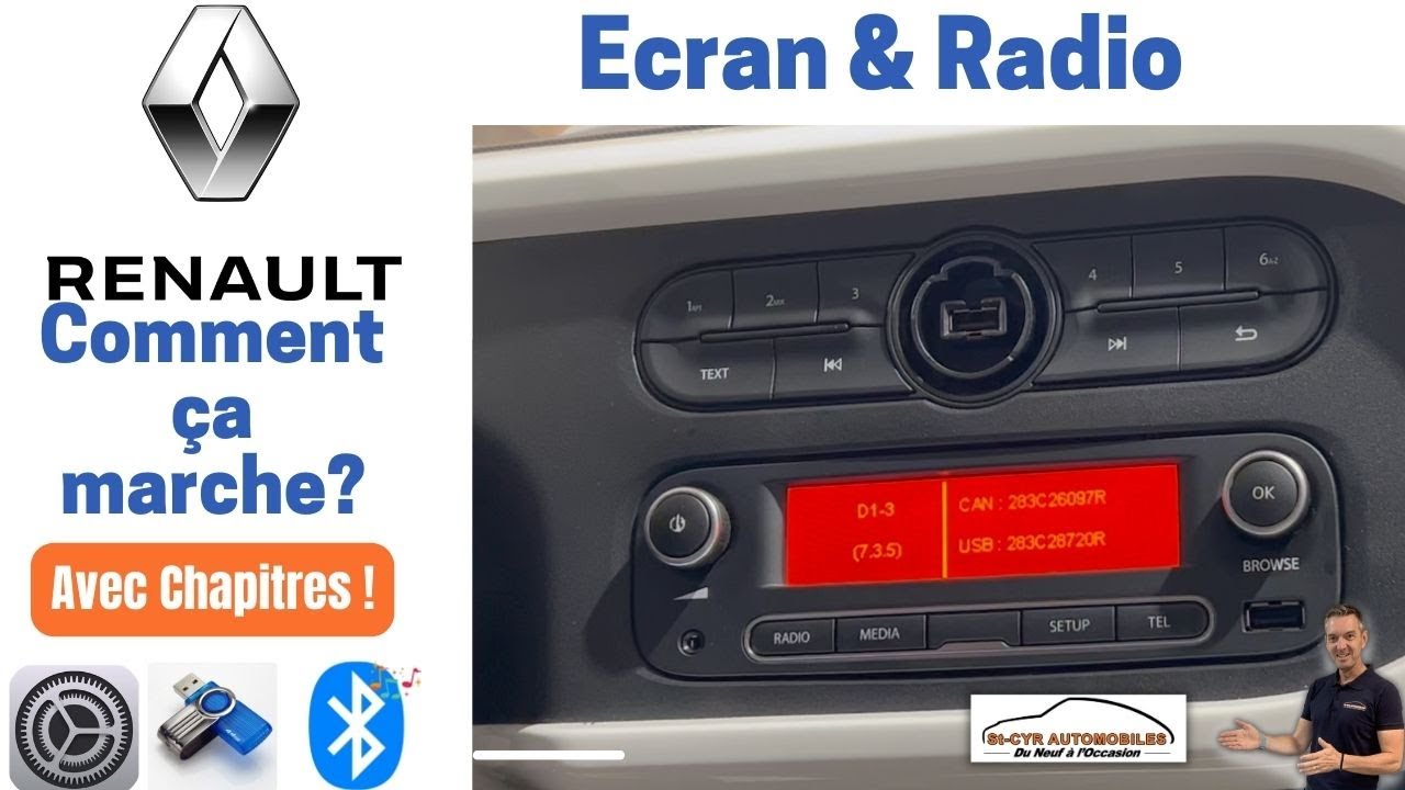 RENAULT Guide complet Radio, Bluetooth, paramètres essentiels…,twingo ...