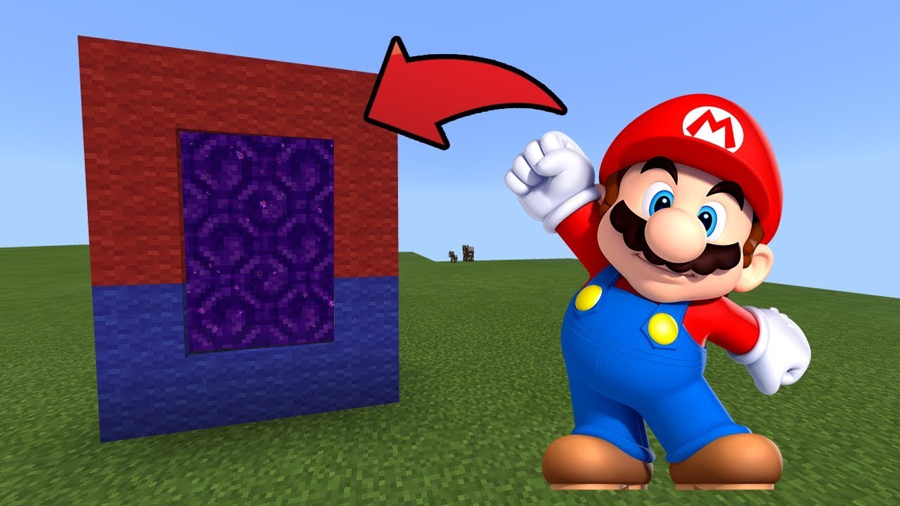 How To Make a Portal to the Super Mario Dimension in MCPE (Minecraft PE ...