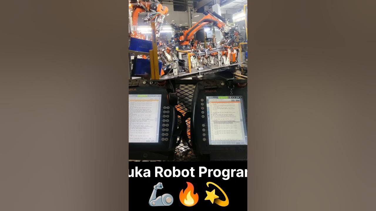 kuka Robot Program running status #machine #weldingequipment #factory - YouTube