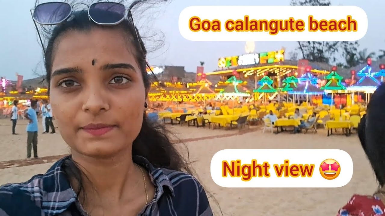 Calangute Beach In Goa Night Life 🤩🍻🏖 - YouTube