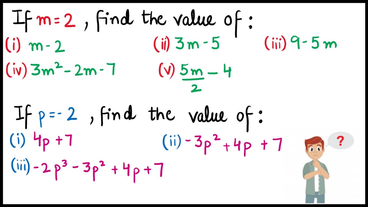 Evaluate Expressions With Variables Find The Value Of An Expression evaluate-expressions-with-variables-find-the-value-of-an-expression