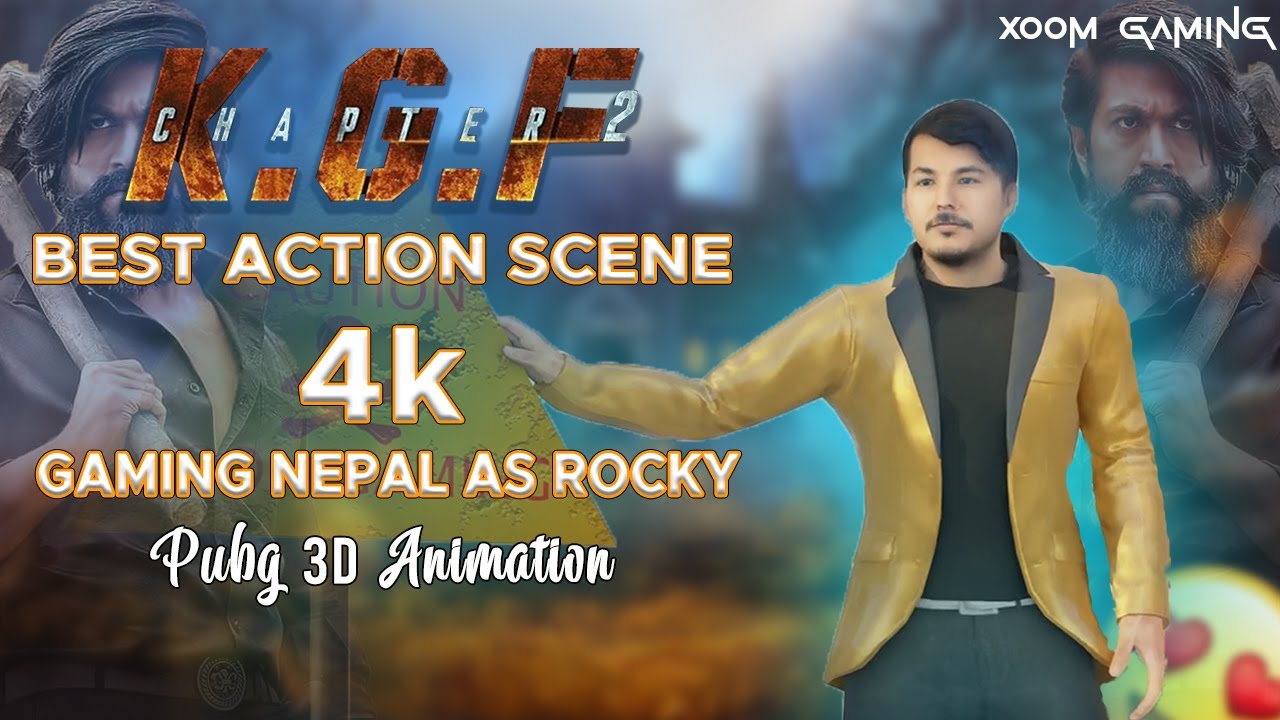 KGF CHAPTER 2 BEST ACTION SCENE || @4KGamingNepal AS ROCKY: BEST FIGHT ...