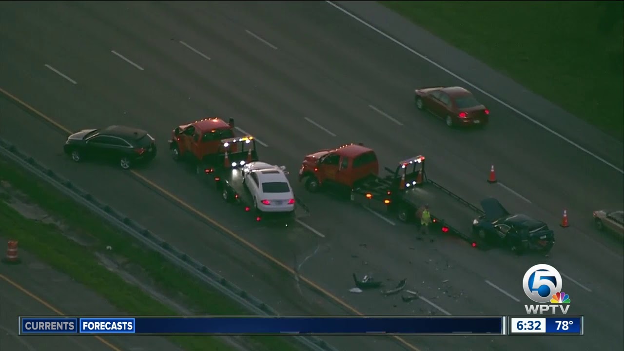 Chopper 5 Two Vehicle Crash On I 95 Near Fort Pierce Youtube