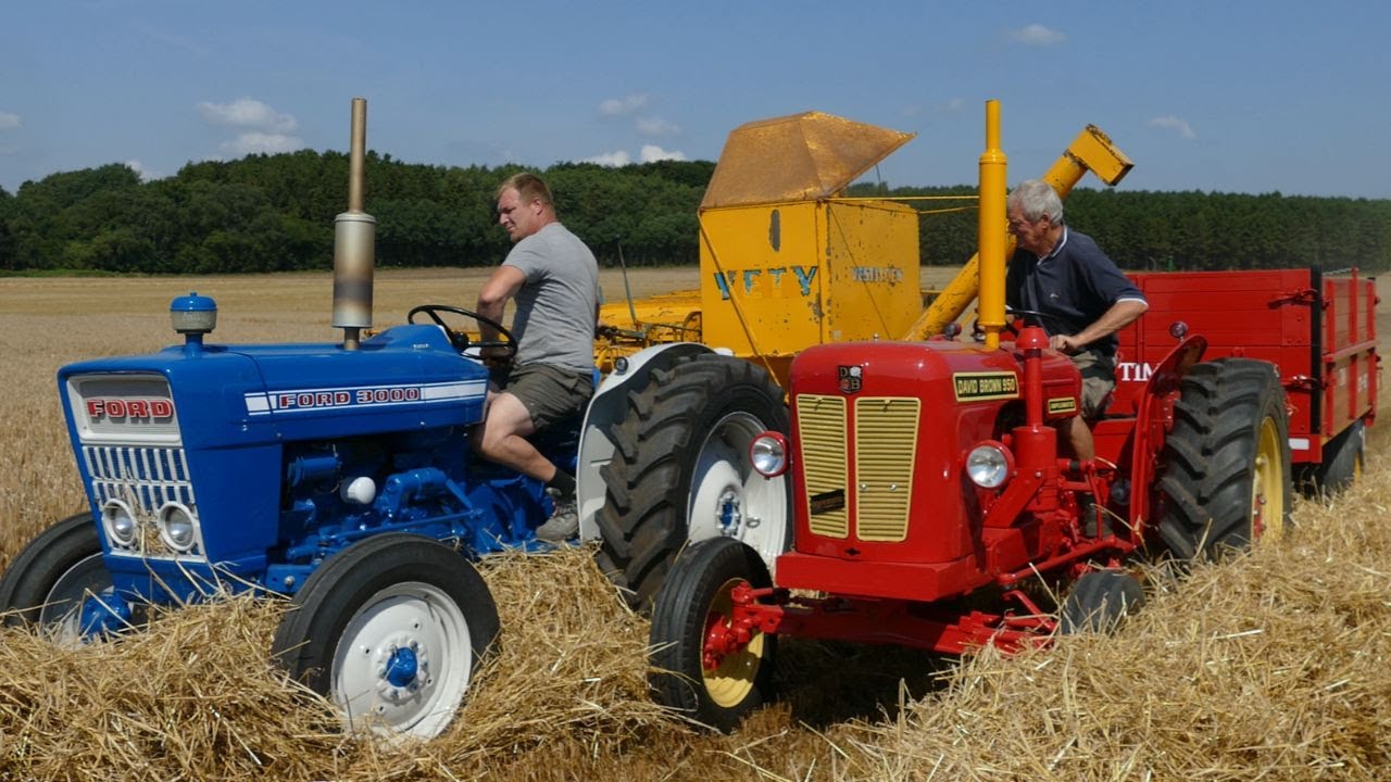 Ford 3000 With Claeys/Clayson Combine Tresher - YouTube