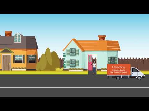 Delivery Service animation - YouTube