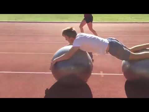 Guy Sets Record Surfing on Exercise Balls - 987422 - YouTube