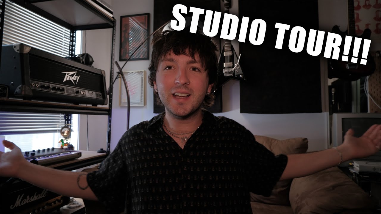 EPIC studio tour - home production/mixing setup for SHOEGAZE, METAL ...