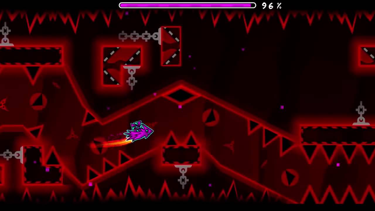 Geometry Dash Red World Rebirth DEMON - YouTube